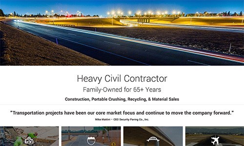 Security Paving Company, Inc. Launches New Website | Custom Website ...